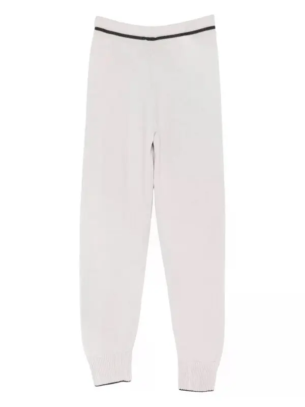 Eleventy Knitted Track Pants - Grey