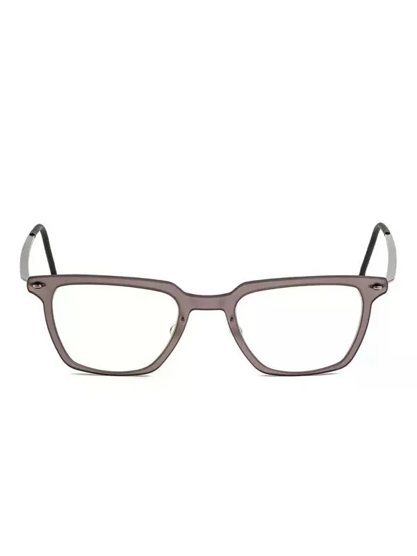 LINDBERG Rectangle Frame Eyeglasses - Brown