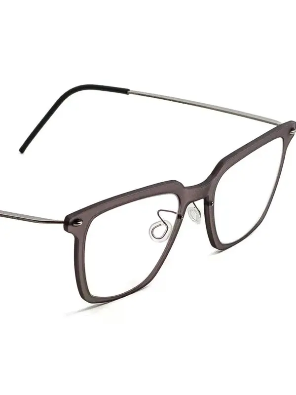 LINDBERG Rectangle Frame Eyeglasses - Brown