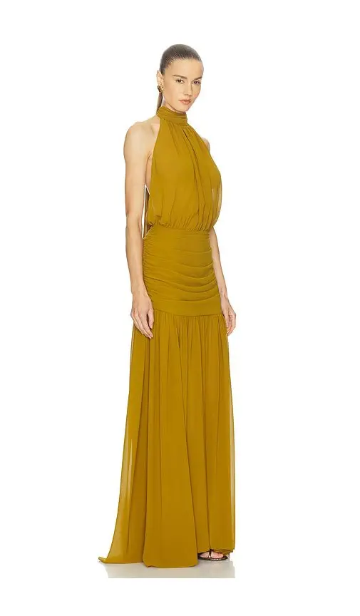 Camila Coelho Yaritza Gown In Chartreuse - 54% Off | Editorialist
