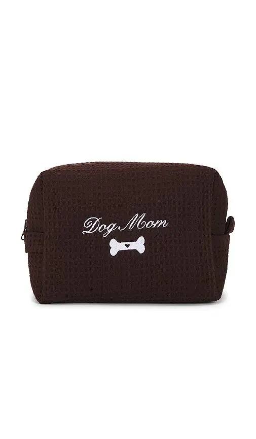 ABBODE Dog Mom Waffle Pouch - Chocolate
