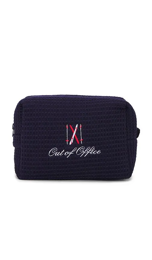 ABBODE Ski Vacation Waffle Pouch - Navy