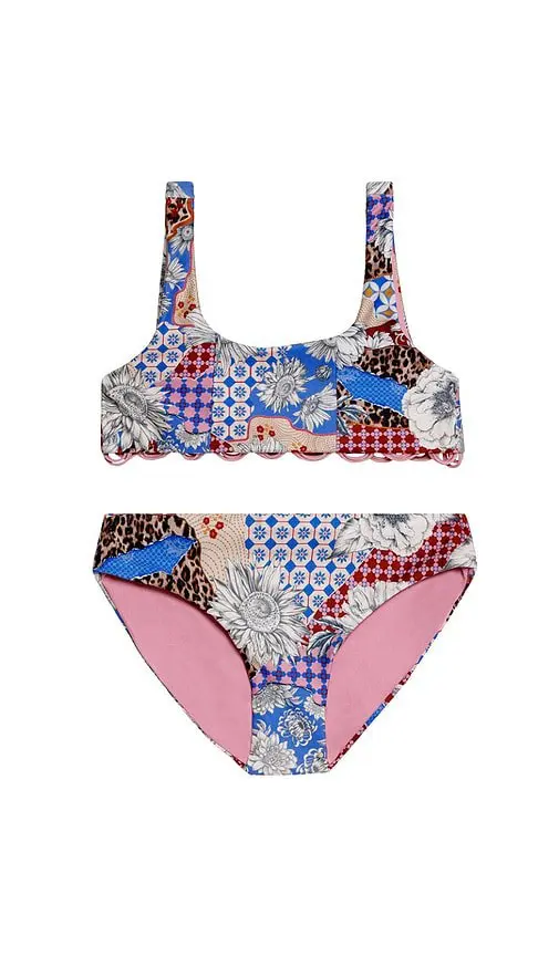 Agua Bendita Dolce Quilt Bikini Set - Multicolor