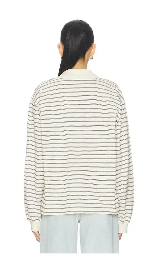 ROTATE BY BIRGER CHRISTENSEN Pique Long Sleeve Polo