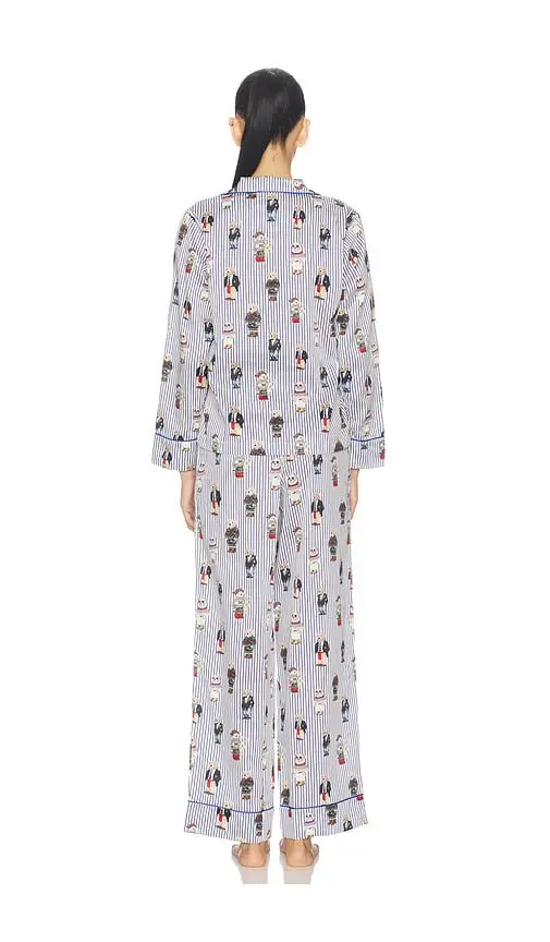 Polo Ralph Lauren Madison Pj Set In Blue - Snowfall Blue
