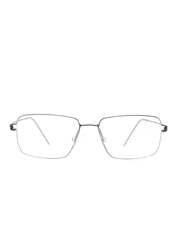 LINDBERG Aaron Rectangle-frame Eyeglasses - Grey