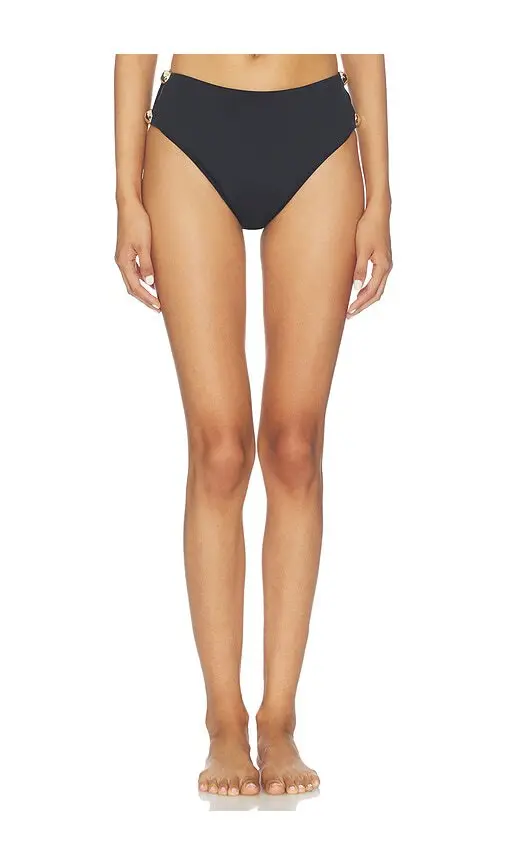 Simkhai Tyas High Rise Bikini Bottom - Black