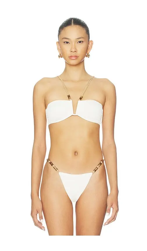 VIX PAULA HERMANNY Lesley Carol Bikini Top - White
