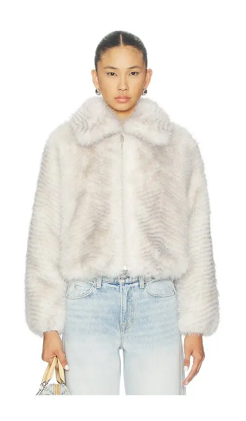Adrienne Landau Katrina Faux Fur Jacket