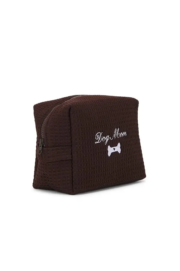 ABBODE Dog Mom Waffle Pouch - Chocolate