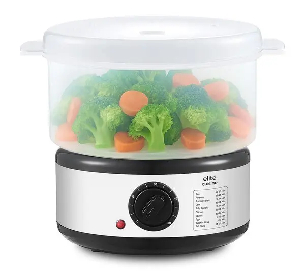 ELITE Cuisine 2.4l Electric Food Steamer - One-color