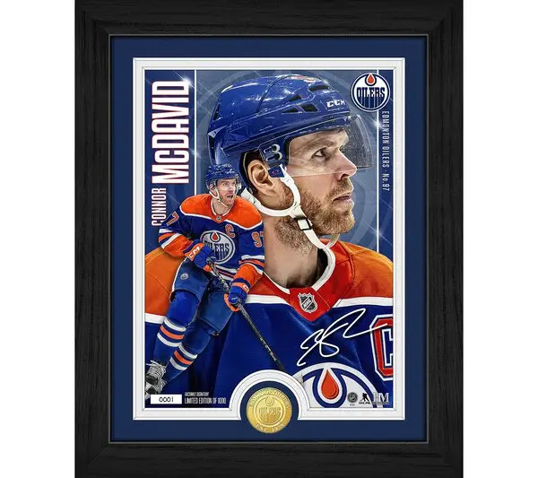 HIGHLAND MINT Connor Mcdavid Edmonton Oilers Br Onze Coin - One-color