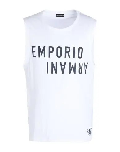 Emporio Armani Knit Sleveless T-shirt Size Cotton - White