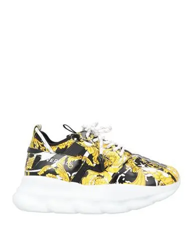 Versace Textile Fiber Sneakers - Yellow