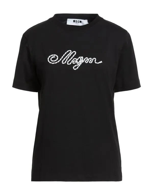 MSGM Cotton Jersey T-shirt - Black