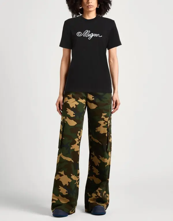 MSGM Cotton Jersey T-shirt - Black
