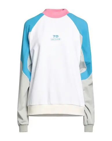 7 DAYS ACTIVE Synthetic Jersey Sweatshirt - White