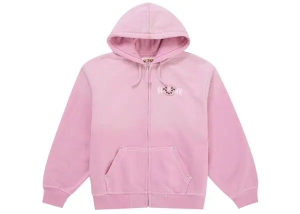Supreme True Religion Zip Up Hooded Sweatshirt Fw25 - Pink