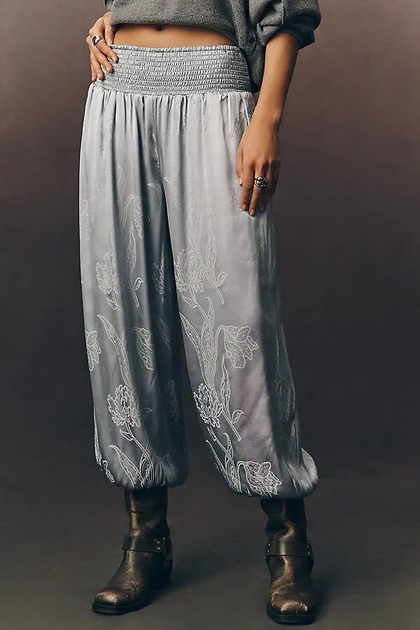 Anthropologie Jacquard Balloon Trousers
