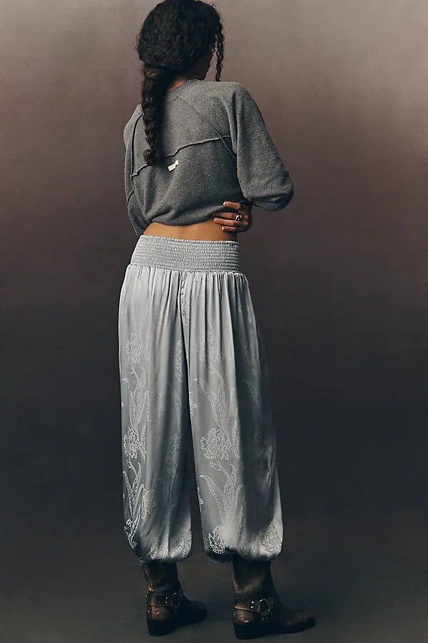Anthropologie Jacquard Balloon Trousers