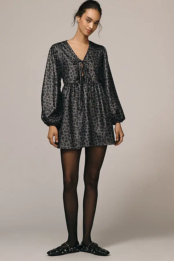 Glamorous Puff-sleeve Mini Dress