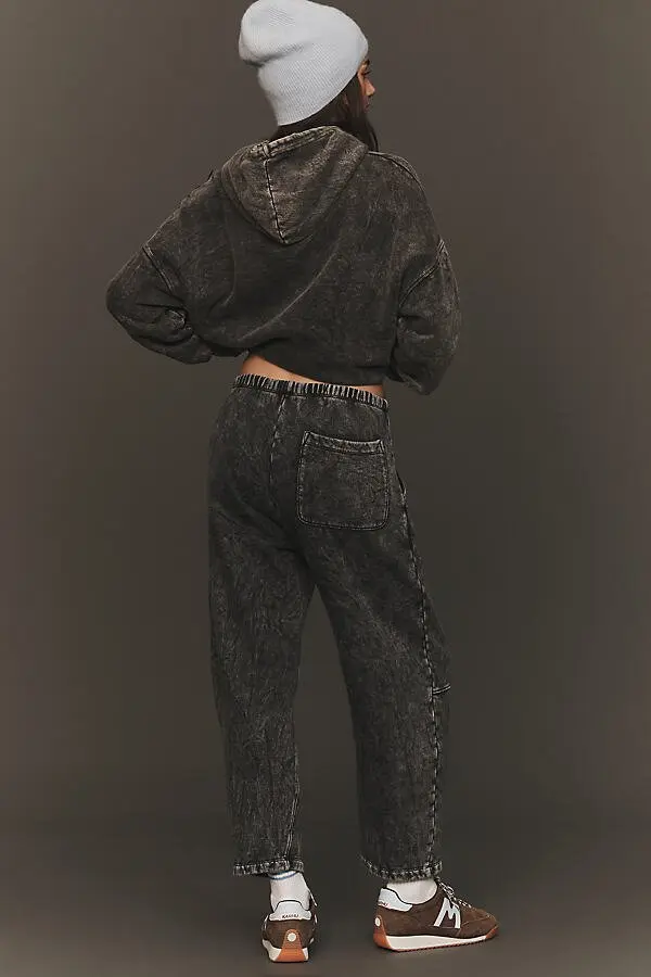Electric & Rose Crop Barrel Sweatpants