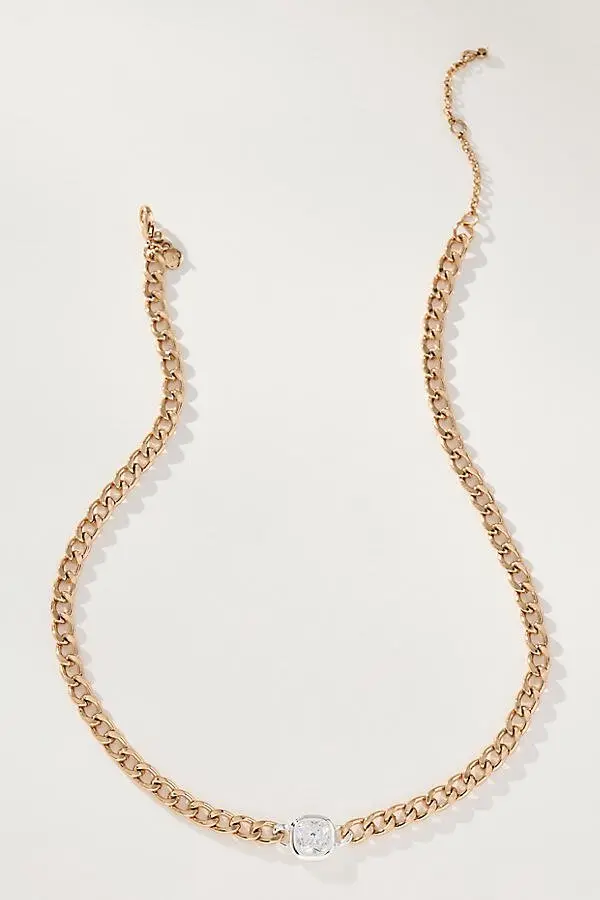 Anthropologie Layered Chain Necklace - Gold