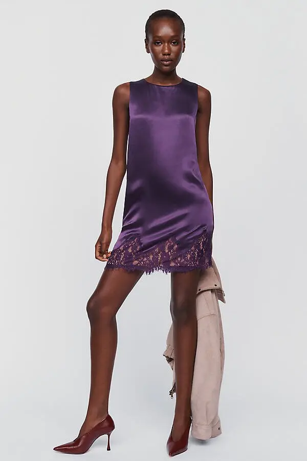 REFORMATION Jessalyn Sleeveless Mini Dress - Violet