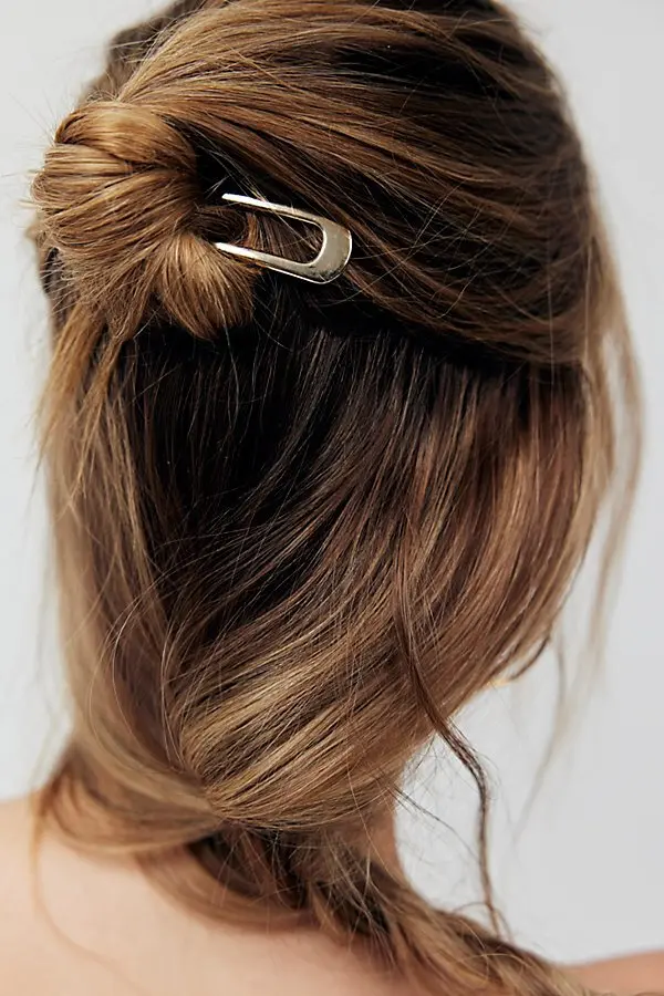 Free People Courier Metal Hair Pin - Gold