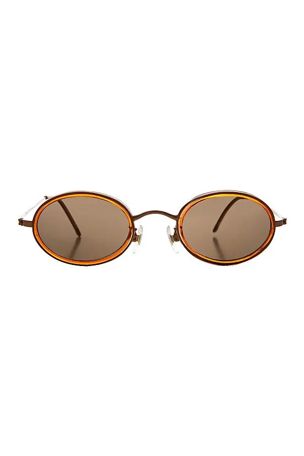 SUNGLASS MUSEUM Vintage Dwyer Oval Sunglasses - Copper