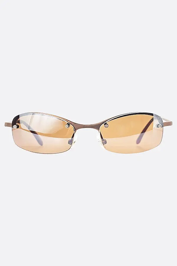 GIANT VINTAGE SUNGLASSES Giant Vintage Mission 90's Rimless Sunglasses - Copper