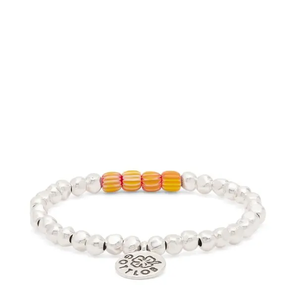 GOTTLOB Edition 2 Beaded Bracelet - Silver/orange/red