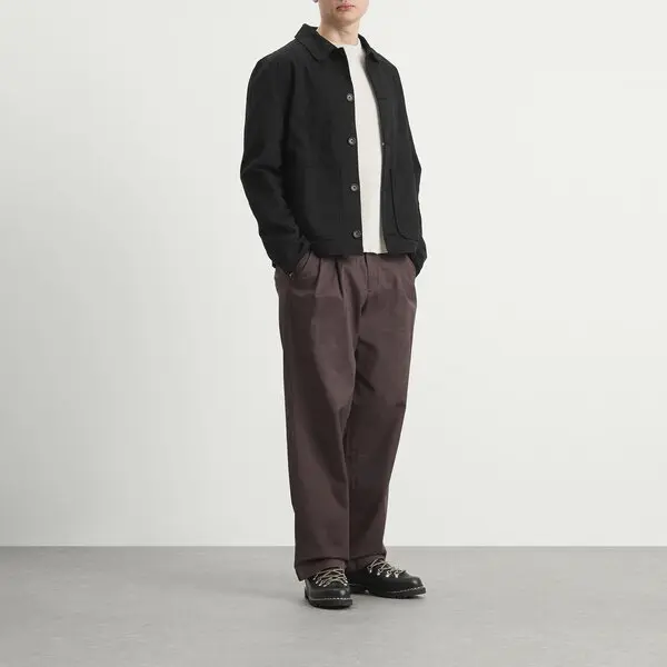 Norse Projects Benn Relaxed Twill Pleated Trousers