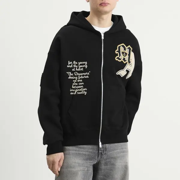 Amiri Varsity Patch Zip Hoodie