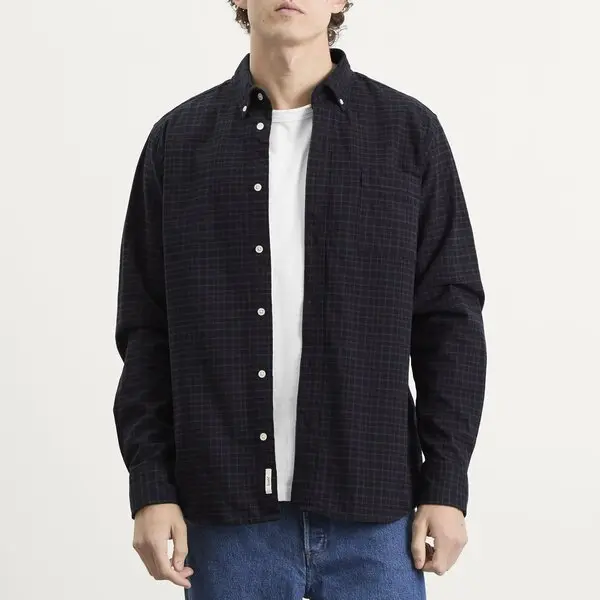 FORET Creek Heavy Flannel Check Overshirt