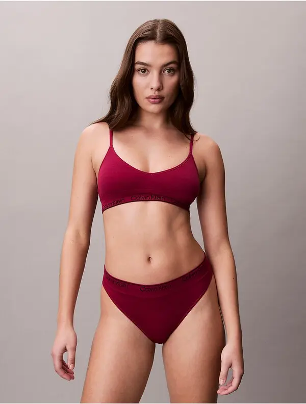 Calvin Klein Modern Seamless Naturals Thong - Beet Red