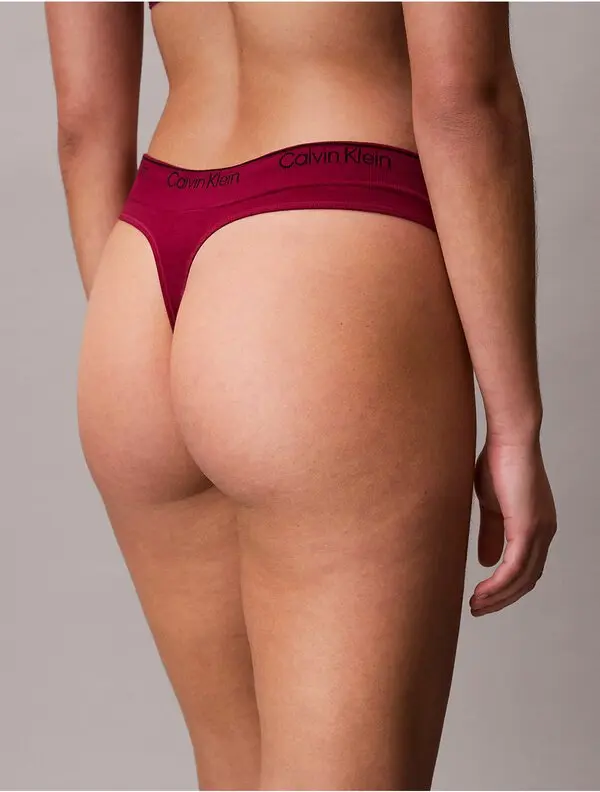Calvin Klein Modern Seamless Naturals Thong - Beet Red