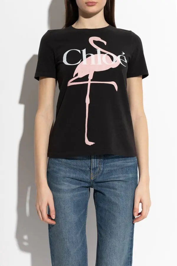 Chloé T-shirt With Logo - Black