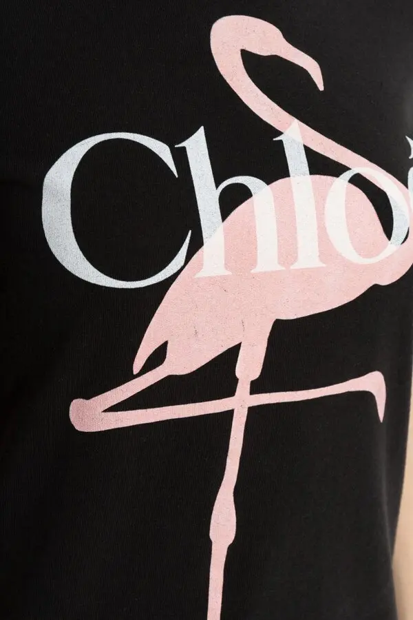 Chloé T-shirt With Logo - Black