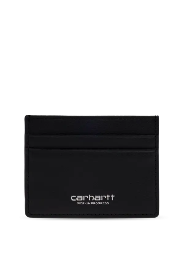 Carhartt Work In Progress Card Holder With Logo - Black
