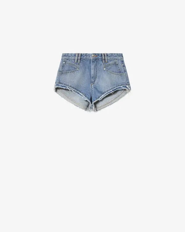 Isabel Marant Étoile Eneidala Denim Shorts - Light Blue