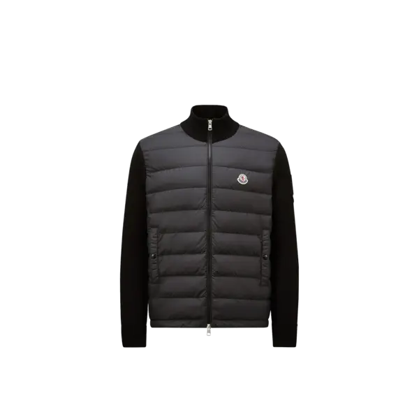 Moncler Padded Zip-up Cotton Cardigan