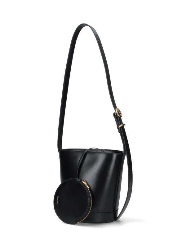 JIL SANDER Cannolo Bucket Bag - Black