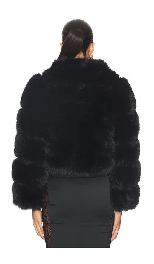 Adrienne Landau Icon Fur Jacket - Black