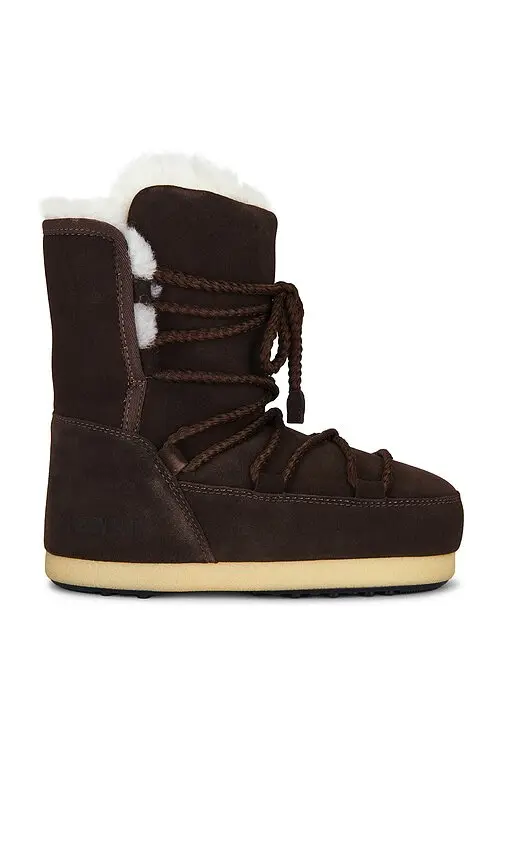 Moon Boot Evx Shearling Boots - Chocolate