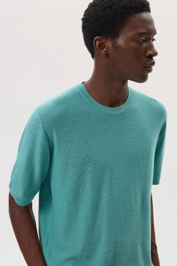 Johnstons Of Elgin Uperfine Merino Meh T-hirt