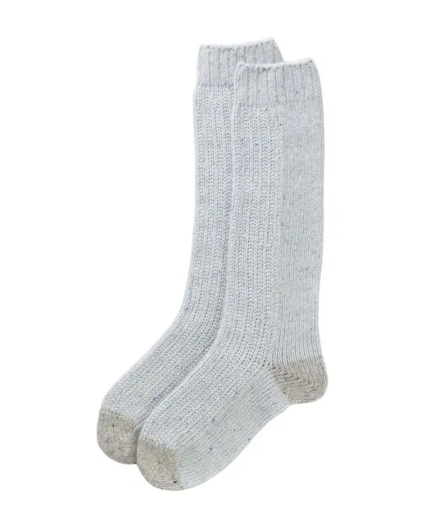 Johnstons Of Elgin Donegal Cashmere Socks - Blue