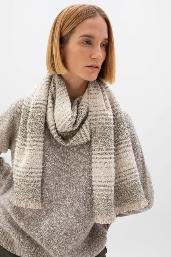 Johnstons Of Elgin Textural Ombré Scarf