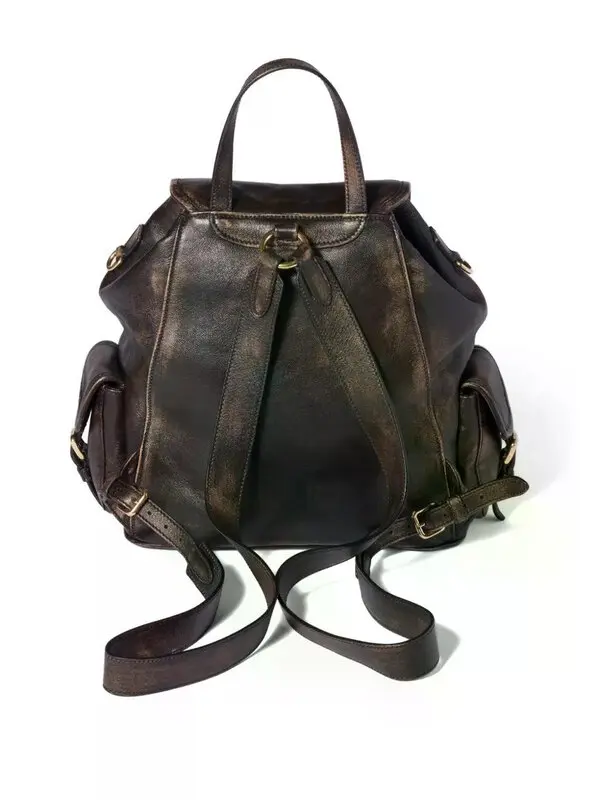 Miu Miu Leather Backpack - Brown