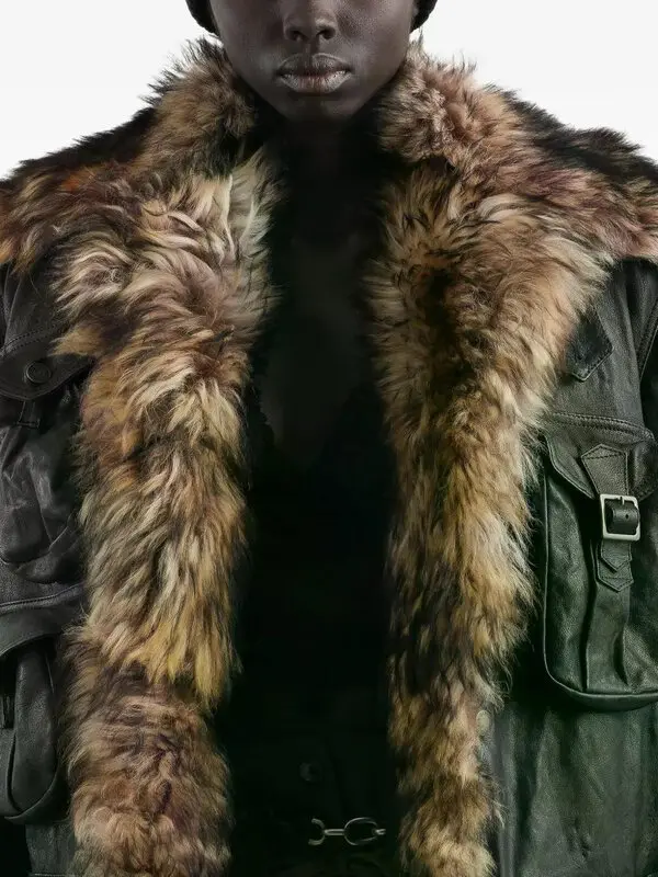 Dolce & Gabbana Fur-trimmed Pocket Coat